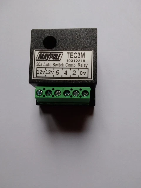 SELF SWITCHING RELAY for 12S / 13 Pin Towbar Socket Fridge /Batt ...
