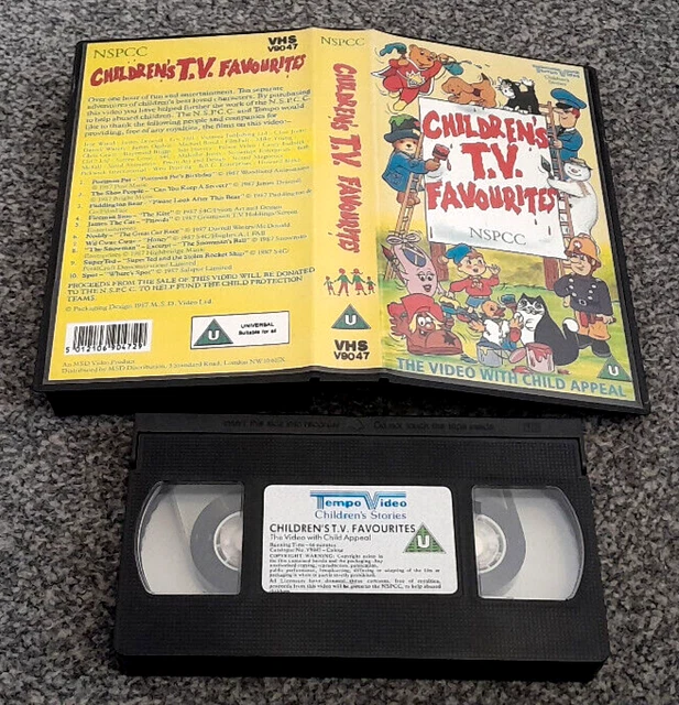 NSPCC CHILDREN'S TV Favourites Postman Pat Spot Sam Pal Vhs Video Kids ...