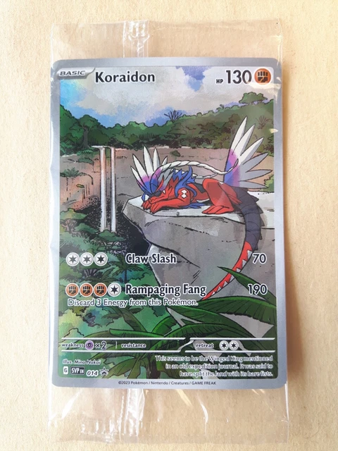 *SEALED* KORAIDON-POKEMON SCARLET & Violet-Full Art-Black Star Promo ...