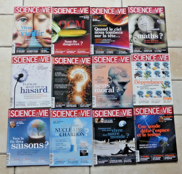 LOT DE 12 SCIENCE ET VIE année 2007 N° 1072 à 1083 EUR 5,00 - PicClick FR