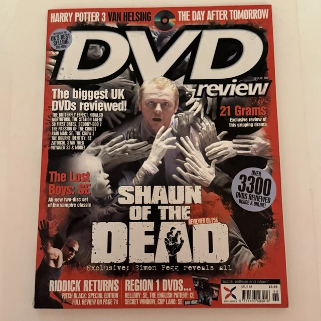 DVD REVIEW MAGAZINE Issue 68 - Shaun Of The Dead - Simon Pegg Edgar ...