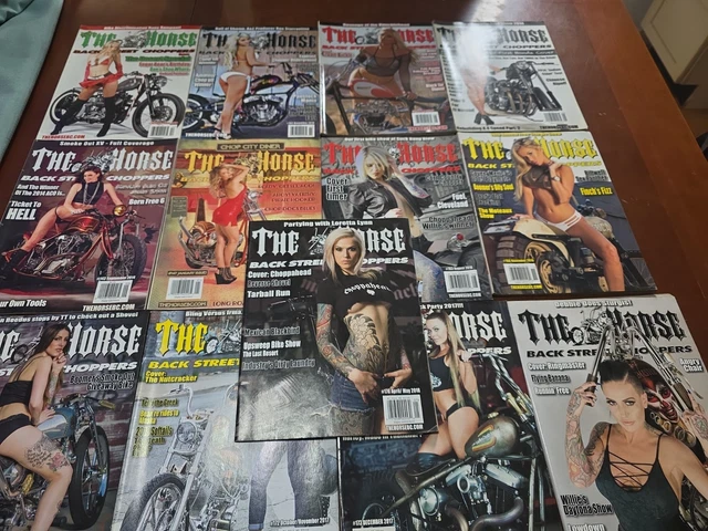LOT OF 13 The Horse Backstreet Choppers Magazines 2010 13' 14' 15' 16 ...