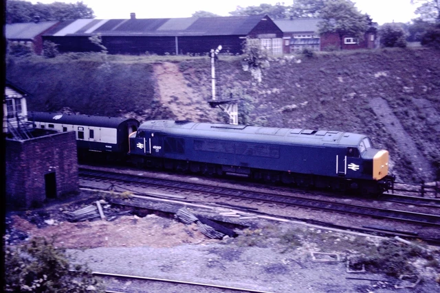 1980S BRITISH RAIL BR Diesel Electric Loco 45 007 Railway Slide 732 £2. ...