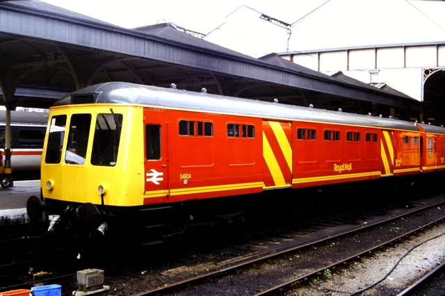 ORIGINAL 35MM SLIDE, class 114 DMU 54904 in Royal Mail livery @ Norwich ...