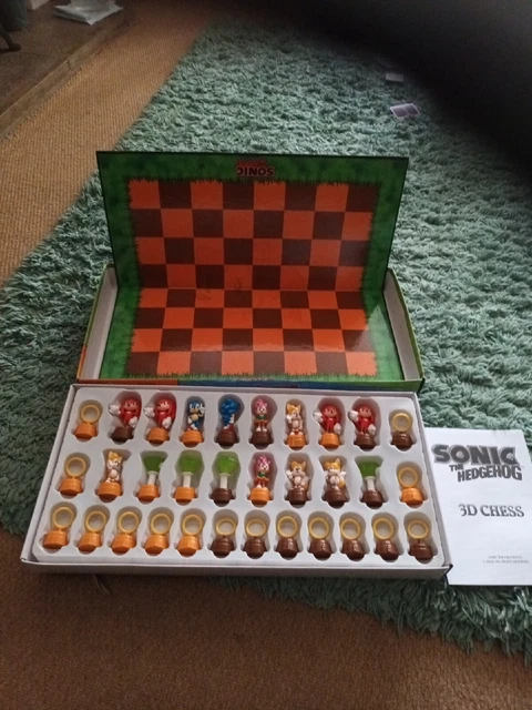 VINTAGE SONIC THE Hedgehog 3D Chess - Complete & In Excellent Condition ...
