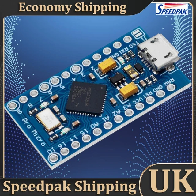 UK* SCHEDA MICROMODULO professionale ATmega32U4 5V/16 MHz per Arduino ...