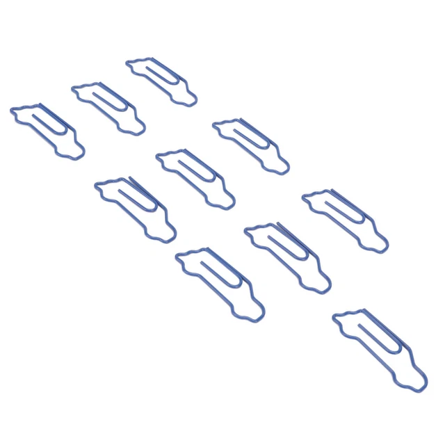 CAR PAPER CLIPS Metal Document Holders Cute Mini Metal Clips For Office ...