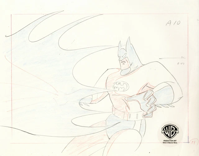 BATMAN ANIMATED SERIES Original Production Drawing-Batman/Robin- What ...
