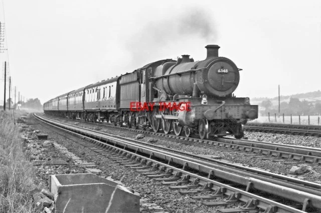 PHOTO GWR Class 43Xx Loco No 6348 On Goring Troughs 1964 EUR 2,66 ...