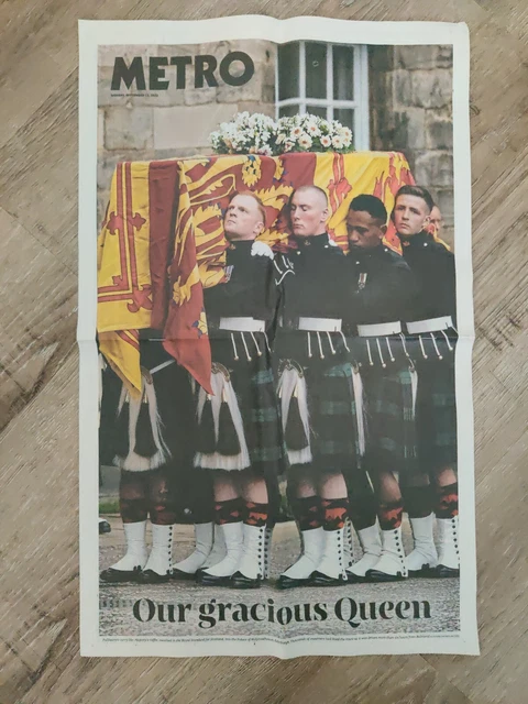 METRO SOUVENIR NEWSPAPER, Queen Elizabeth II 1926-2022, Death Tribute ...