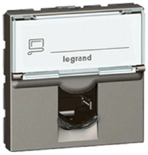 LEGRAND RJ45 CAT-6 UTP SOCKET ARTEOR LEG572814 2-Modules Square ...