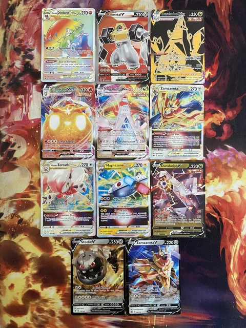 11X VSTAR/VMAX/V BULK Lot Pokemon Cards NM/M - Steelix, Zamazenta ...
