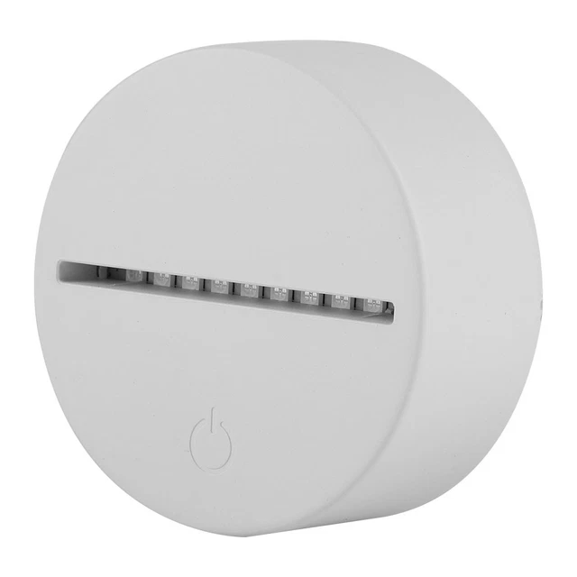 (WHITE BASE)4.5V USB 3D Visual Night Lamp 7 Colors Touch Desk Table £13 ...