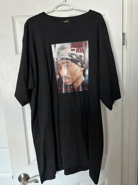 VINTAGE TUPAC SHAKUR Above The Rim Movie Poster Promo T-Shirt Size 3XL ...