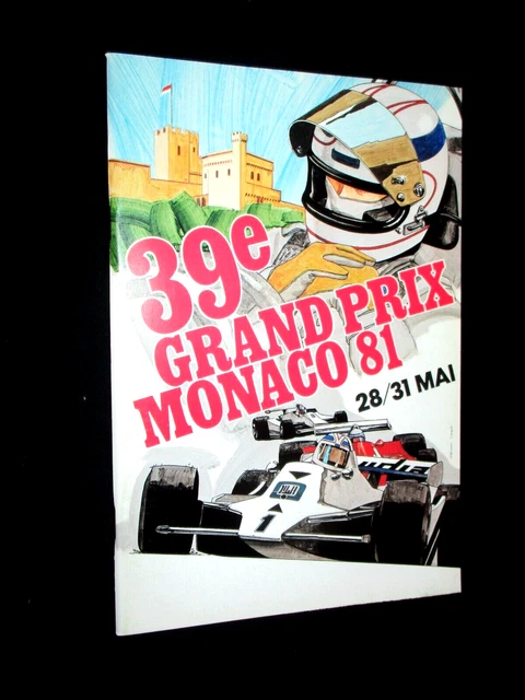 PROGRAMME OFFICIEL 39 eme GRAND PRIX DE MONACO 1981 F1 FORMULA ONE ...