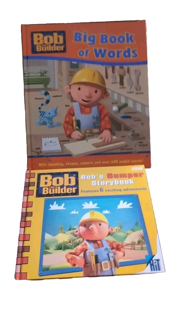 BOB THE BUILDER- Bob's Bumper Storybook 2002 &Big Book Of Words 2011 ...