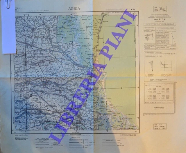 CARTA GEOGRAFICA - Carta - Adria. F° 65. EUR 15,00 - PicClick IT