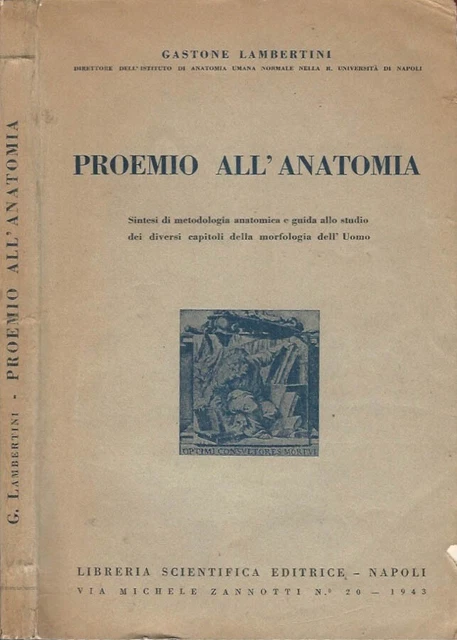 PROEMIO ALL'ANATOMIA. SINTESI di metodologia anatomica e guida allo ...