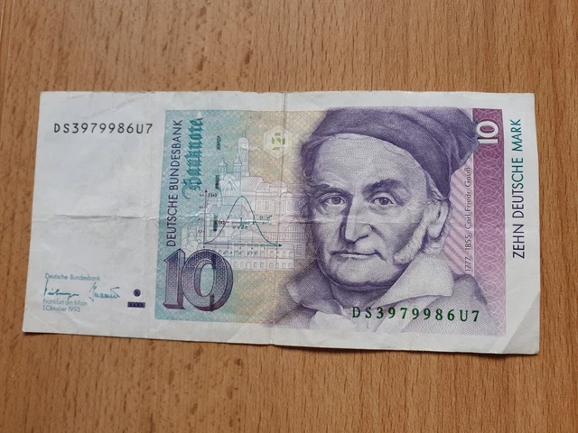 10 DM SCHEIN Banknote | 10. Oktober 1993 Frankfurt am Main ...