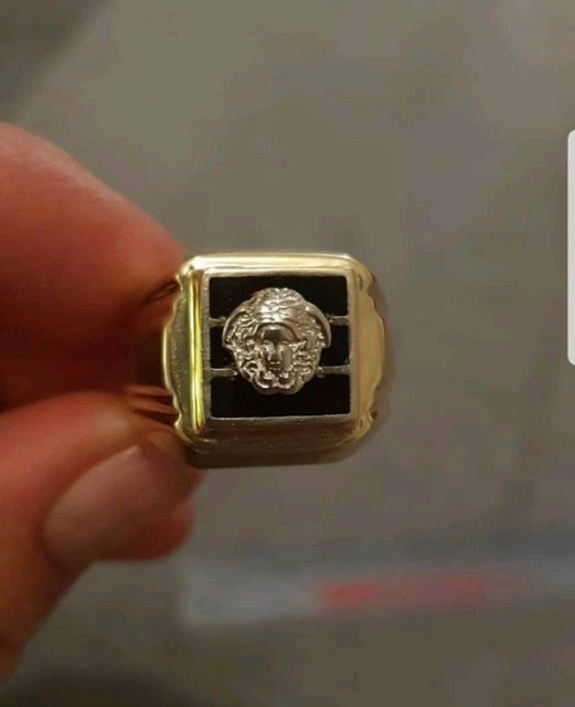 GOLD 585 HERREN Ring Versace Medusa Muster Gold EUR 350,00 - PicClick DE