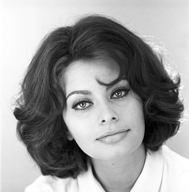 SOPHIA LOREN POSED for a portrait in the studio photo 1962 Old Photo 1 ...