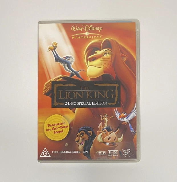 THE LION KING - DVD - Region 4 - 2 Disc Special Edition $7.95 - PicClick AU