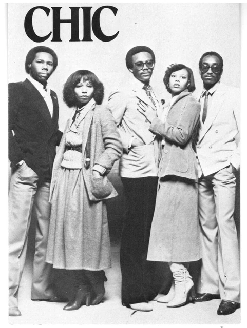 CHIC ORIGINAL 70S (1978) ATLANTIC Foto AUTOGRAMM Postkarte AK Disco ...