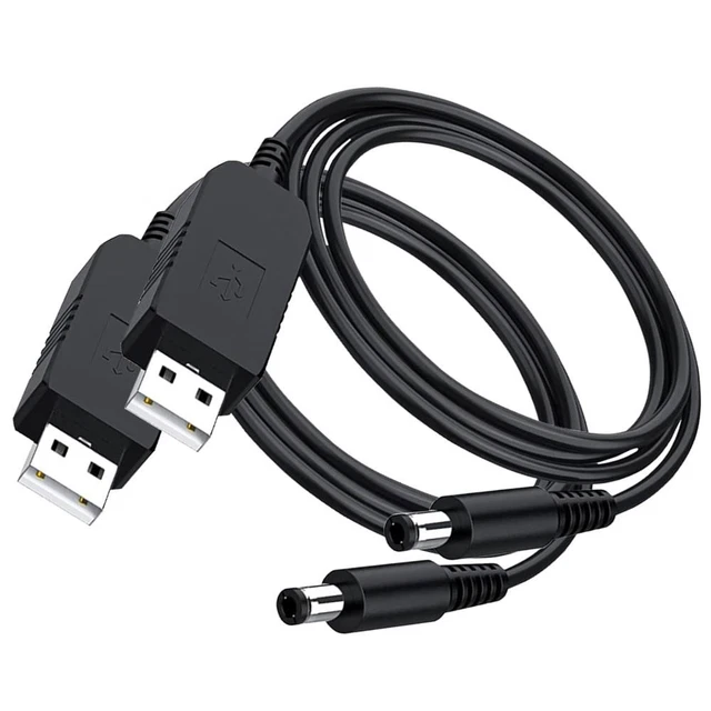 2PACK DC 5V to DC 9V USB Voltage Step Up Converter Cable Power Supply ...