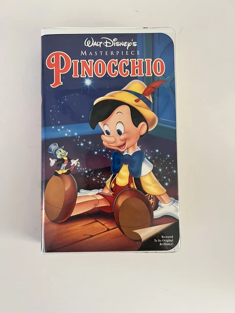 Pinocchio Vhs Tape Walt Disneys Masterpiece Collection 1993 Animated Classic Eur 728 Picclick Fr