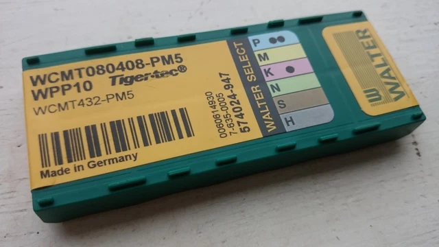 4 WALTER CARBIDE inserts WCMT080408-PM5 WPP10 ( WCMT 080408 U-drill drilling ) £20.00 - PicClick UK