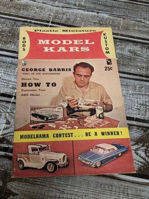 VINTAGE MODEL KARS George Barris Model Kit Booklet Small Magazine ...
