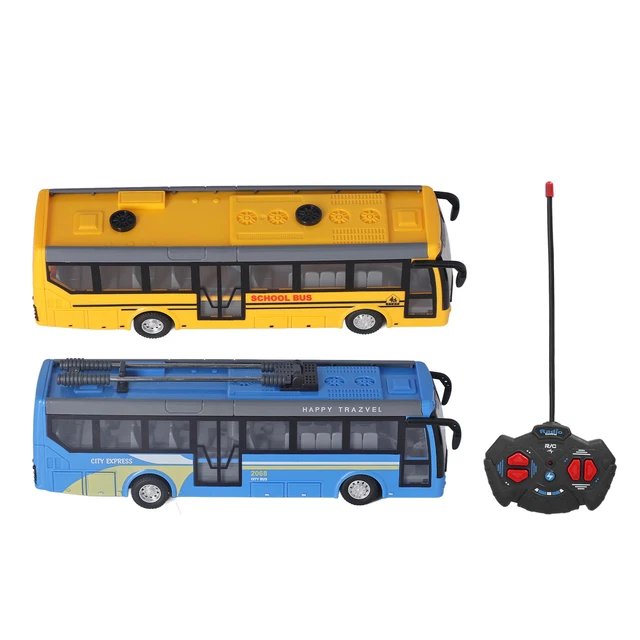 KID REMOTE CONTROL Bus All Directions Driving Rechargeable RC School ...