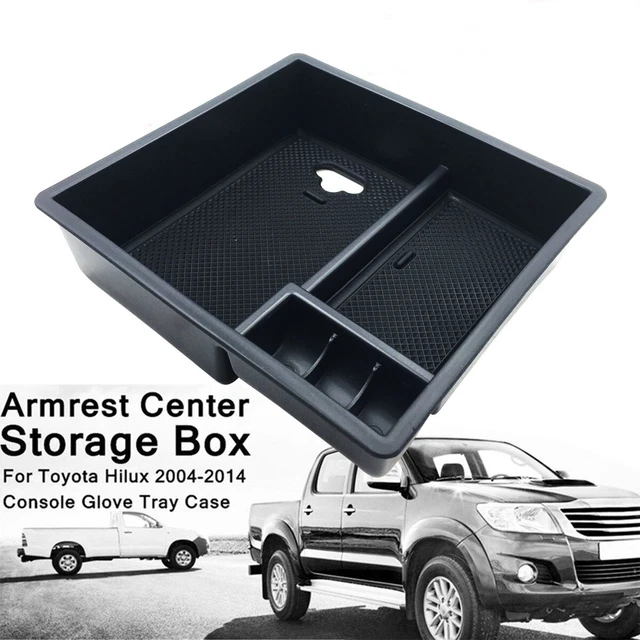 ARMREST CENTER CONSOLE Storage Box For Toyota Hilux 2004-2014 Glove ...