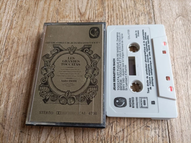 ANDRE ISOIR JS Bach Les Grandes Tocatas Orgue Cassette Audio Tape K7 Mc ...