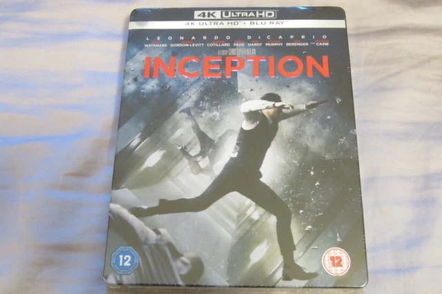 INCEPTION 4K ULTRA HD + Blu-ray Steelbook Christopher Nolan *New ...