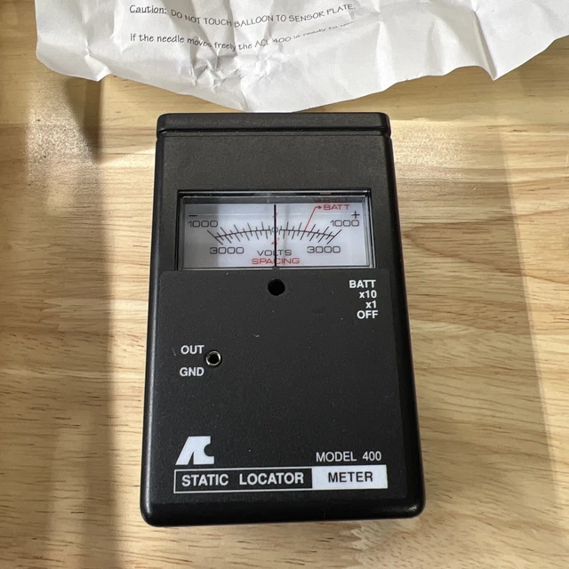 ACL MODEL 400 Staticide Electrostatic Locator Meter Precision 30000V ...