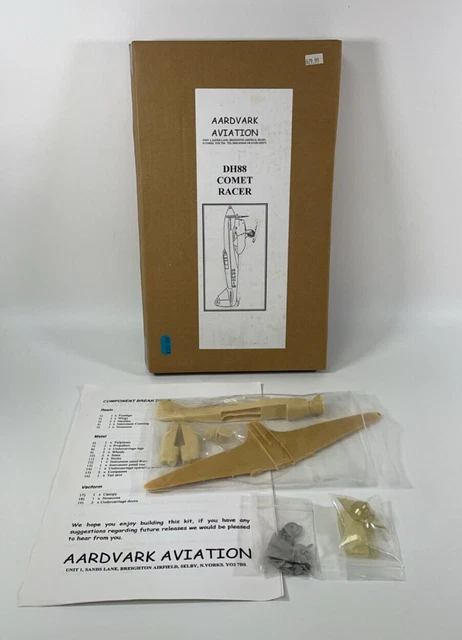 AARDVARK AVIATION DH88 Comet Racer Model Kit 1/48 Scale £35.00 ...