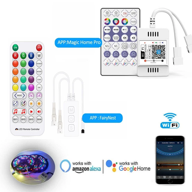 LED SPI CONTROLLER WS2811 WS2812B Addressable Pixel Mini WiFi ...