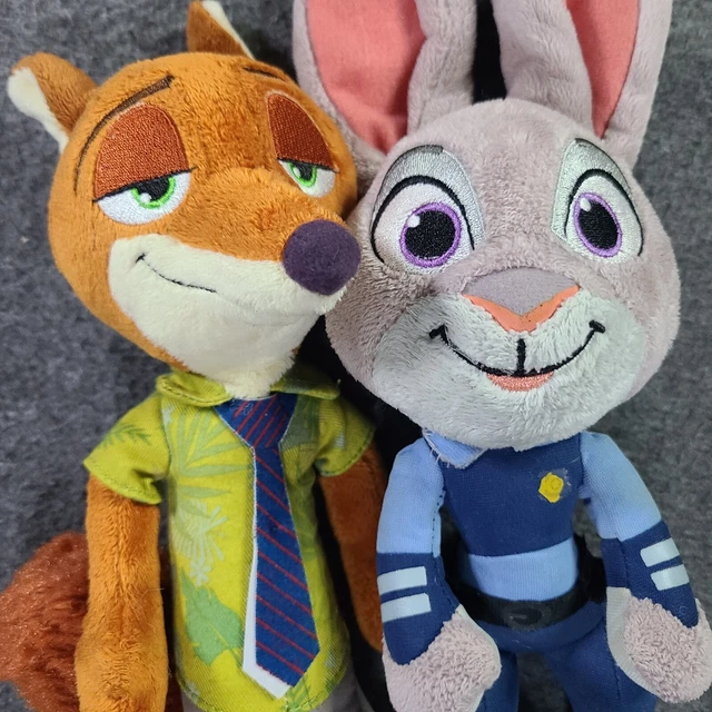 DISNEY ZOOTOPIA NICK Wilde Judy Hopps Peluche Tomy Fox Coniglio ...