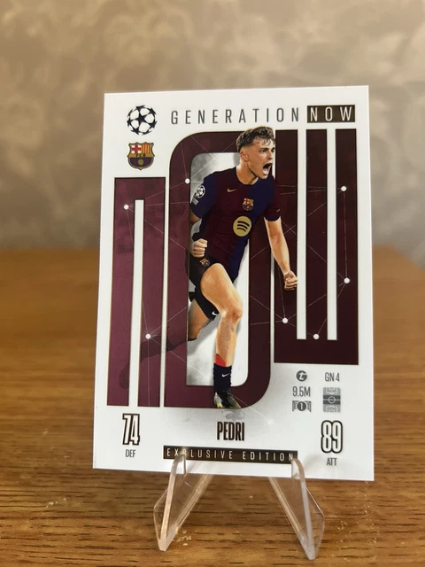 MATCH ATTAX 2024/25 Pedri Generation Now EXCLUSIVE EDITION Card #GN4 £1 ...