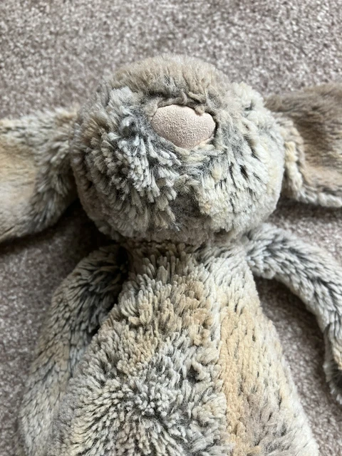 JELLYCAT 1630 BASHFUL Cottontail Bunny Rabbit Medium 31cm Grey Brown ...
