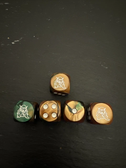WARHAMMER 40K NURGLE Custom Nurgling Dice ( 5 Dice) Daemons Of Chaos £9 ...