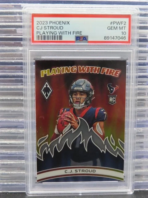 2023 PANINI PHOENIX CJ Stroud Playing With Fire Rookie RC #PWF-2 PSA 10 ...