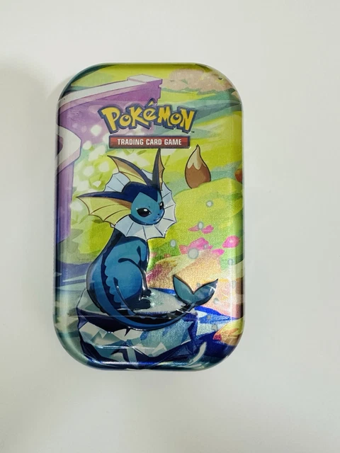 POKÉMON TCG PRISMATIC Evolutions Mini Tins Vaporeon - New & Sealed £19. ...