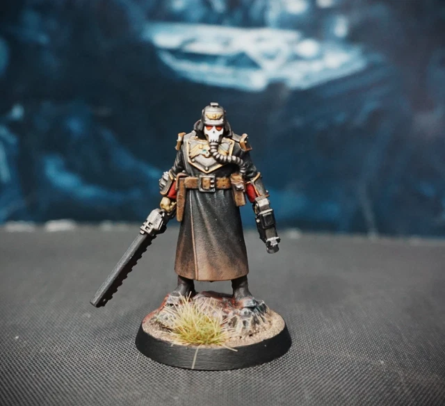 DEATH KORPS OF Krieg Commissar Conversion painted Warhammer 40k Astra ...