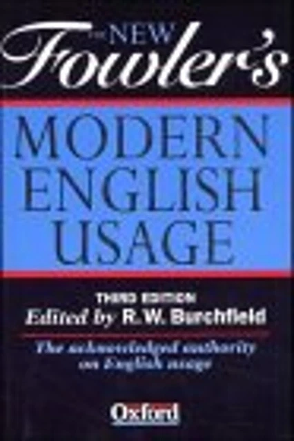 LE NOUVEAU USAGE Moderne De L'Anglais De Fowler EUR 6,34 - PicClick FR