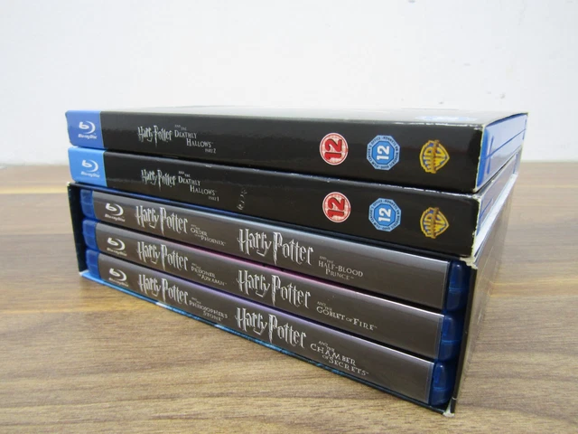 HARRY POTTER COMPLETE 8 Film Blu-Ray Collection 13x Discs Daniel ...