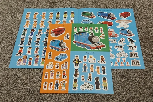 THOMAS THE TANK ENGINE & FRIENDS x3 A4 STICKER SHEETS KIDS CHILDREN £1. ...