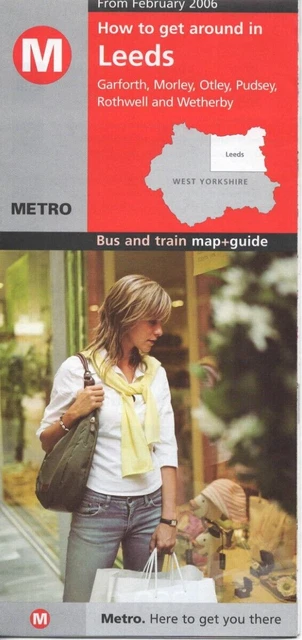 METRO - BUS Map & Guide - How To Get Around In Leeds - February 2006 £4 ...