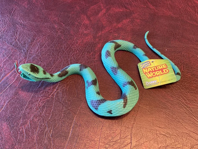 BOLEY NATURE WORLD Plastic Vinyl Green Grass Rubber Snake Realistic Toy ...